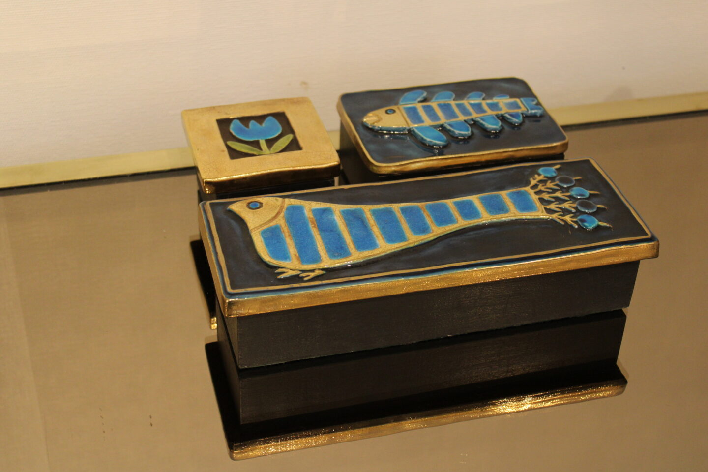 Ensemble de 3 boîtes, Mithé Espelt - Galerie Damien Tison