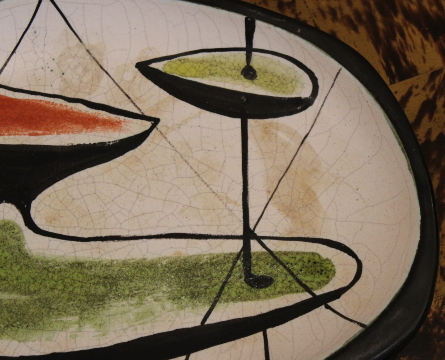 Plat en céramique, Georges Jouve - Galerie Damien Tison